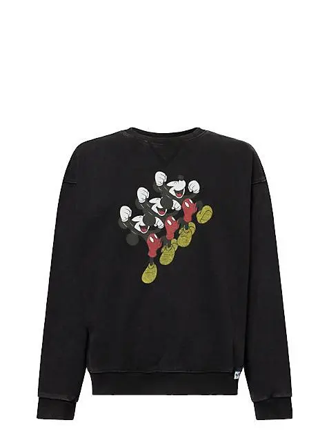 THISISNEVERTHAT X Disney Mickey Bounce Cotton Sweatshirt - Black