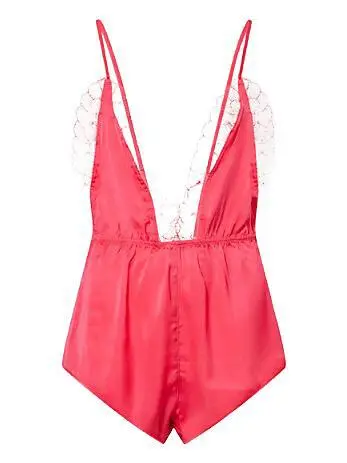 Bluebella Satin-sheer Teddy - Virtual Pink