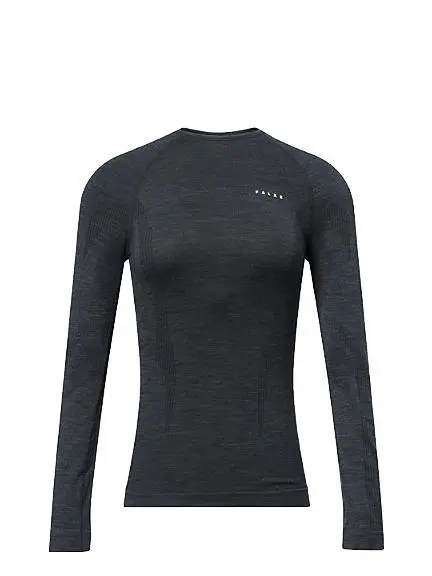 Falke Thermal Long-sleeve Wool-tech Top - 3000 Black