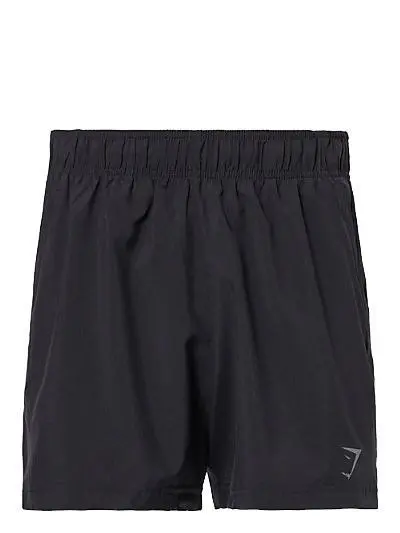GYMSHARK Logo-print Woven Sport Shorts - Gs Black/gs Black