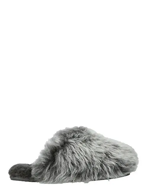 UGG Scuffette Chalet Sheepskin Slippers - Grey/p.cmb