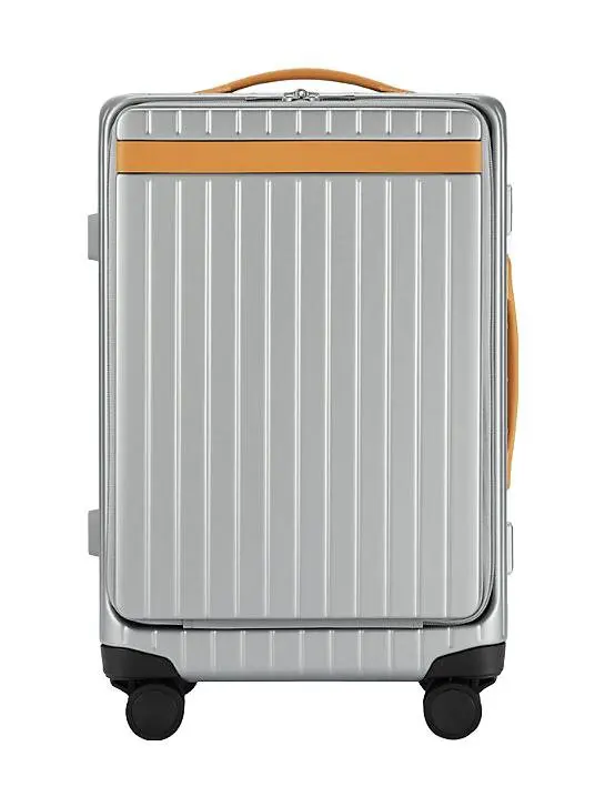 CARL FRIEDRIK The Carry-on X 4-wheel Suitcase 56.6cm - Silver/tan