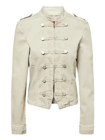 JADED LONDON Woven Stand-collar Jacket - Beige