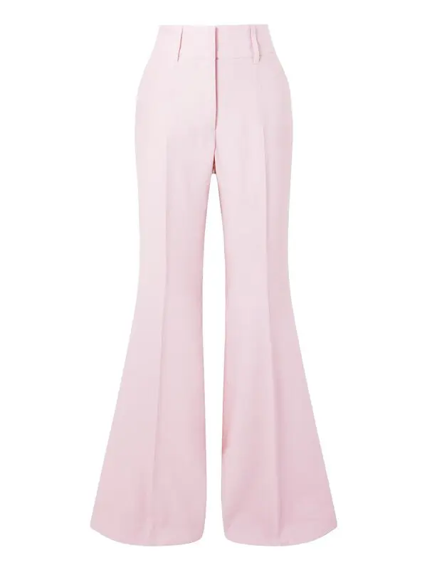 Gabriela Hearst Rhein Wool Flared Pants - Pink