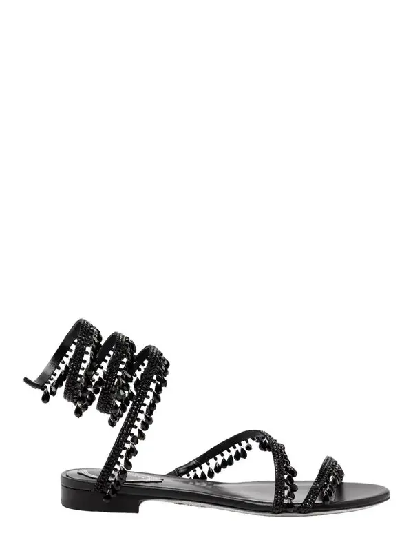 Rene Caovilla Chandelier Sandals - Black