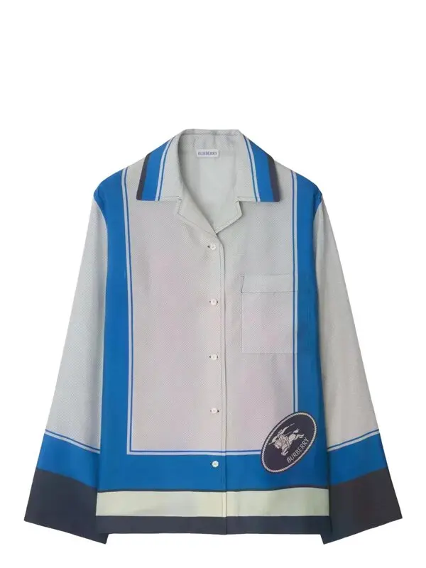 Burberry Silk Shirt - Grey