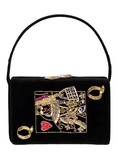 SIMITRI Poker Handheld Clutch - Black