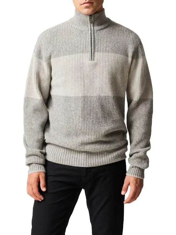 Rodd & Gunn Hudson Half-zip Merino Wool Sweater - Ash