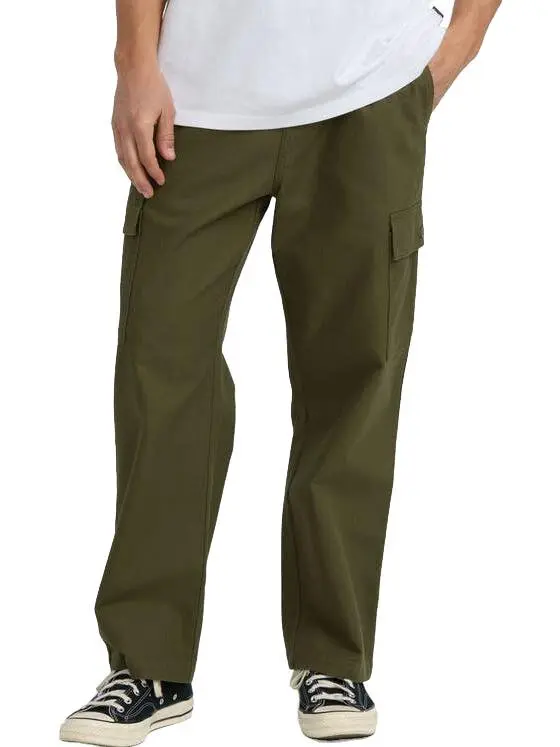 BILLABONG Mill Spec Garage Drawstring Cargo Pants - Militant