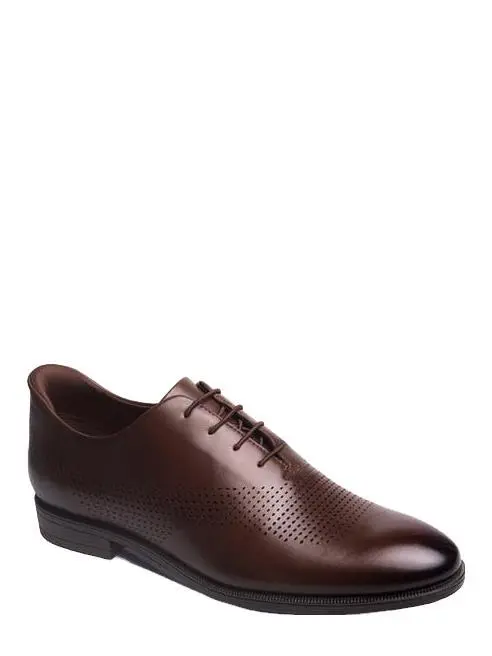 MARC JOSEPH NEW YORK East Road Hands-free Perforated Oxford - Brown Napa Leather