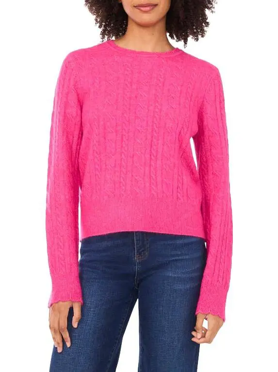 CECE DUPRAZ Cable Stitch Crewneck Sweater - Paradox
