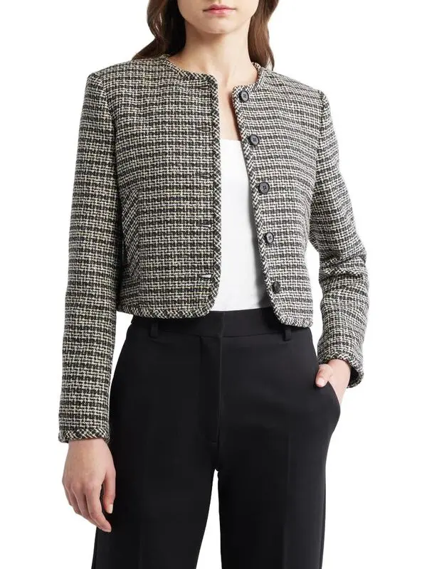 Theory Tweed Cardigan - Shale Multi