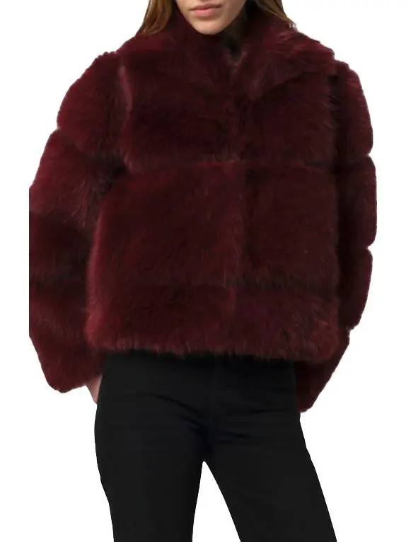 Apparis Sai Faux Fur Coat - Merlot