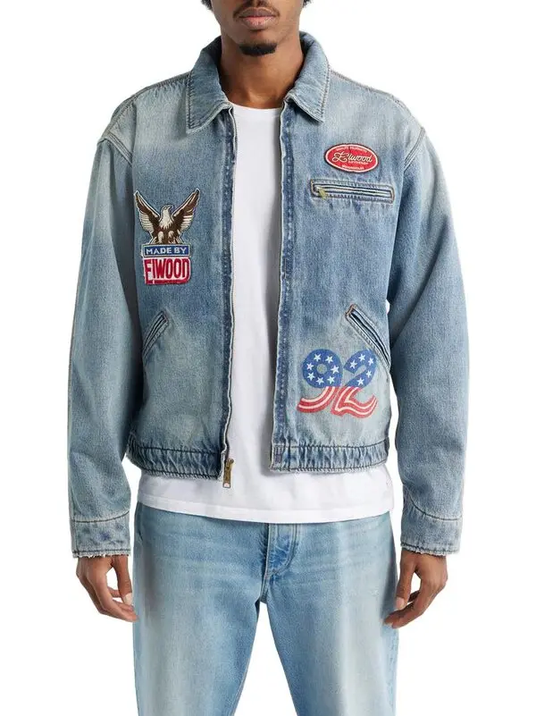 ELWOOD Outlander Denim Jacket - Pale Indigo
