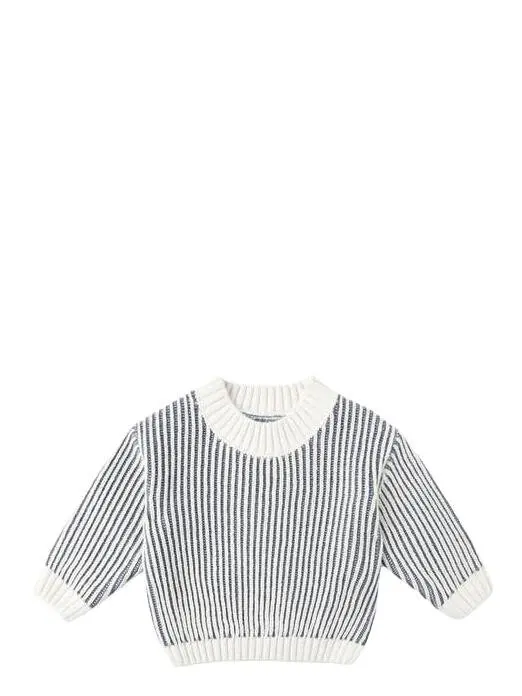 QUINCY MAE Crewneck Sweater - Ocean