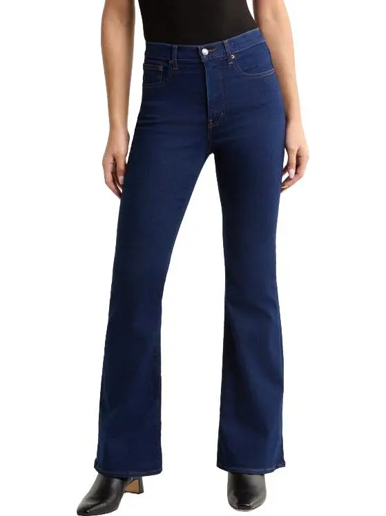 Madewell The Stretch High Waist Flare Jeans - Rinse Wash
