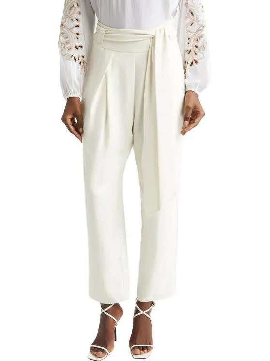 Ramy Brook Pleat Front Pants - Winter White