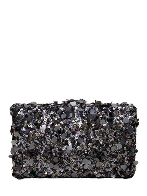 SIMITRI Metallic Kitsch Clutch - Raven