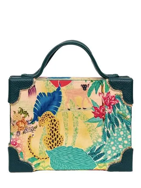 SIMITRI Printed Briefcase Bag - Faerie Green