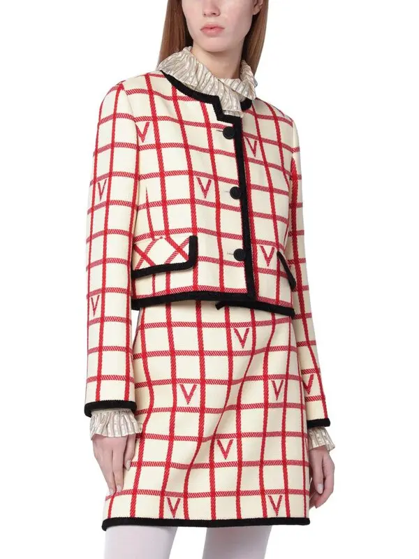 Valentino Garavani Check Vlogo Jacket - Multicolor