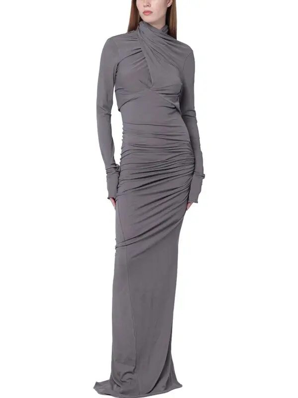 ENTIRE STUDIOS Long Draped Dress - Grey