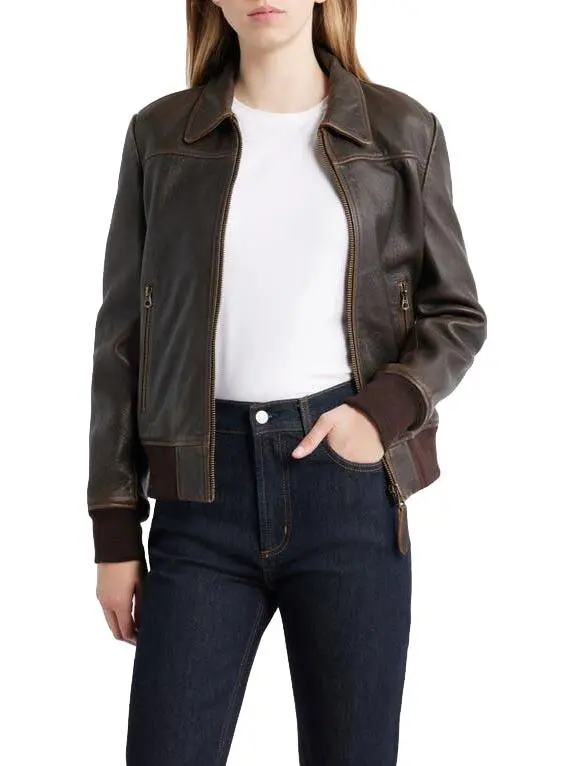SCHOTT Leather Flight Jacket - Antique