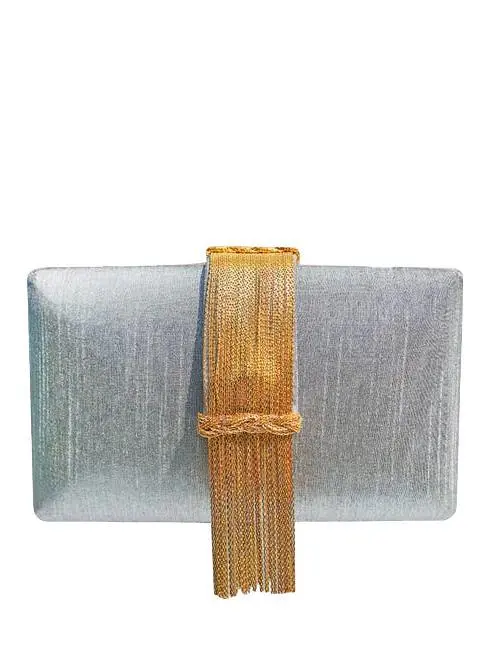 SIMITRI Fringe Clutch - Smokeshow