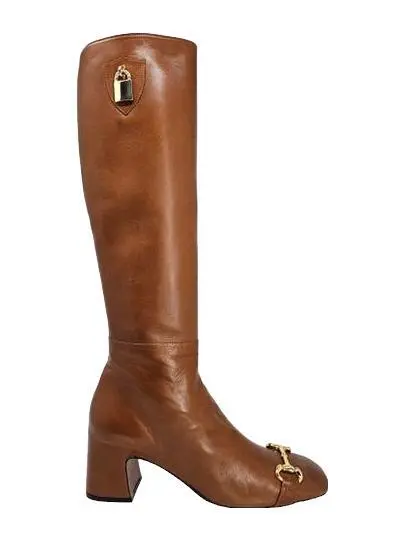 MADISON MAISON Tall Lock Boots - Cognac