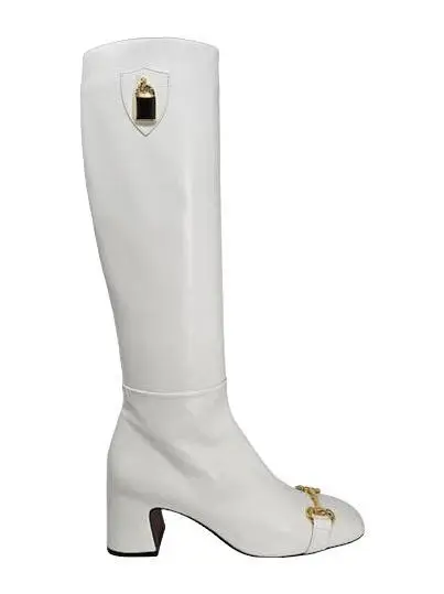 MADISON MAISON Tall Lock Boots - White