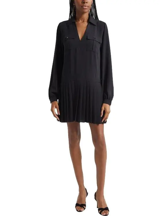 Ramy Brook Mercedes Long Sleeve Minidress - Black