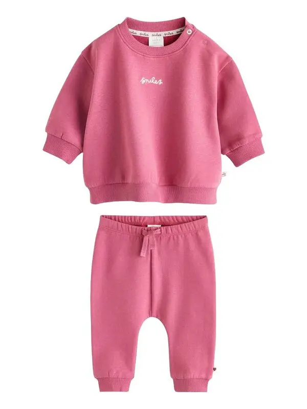 NEXT Sweatshirt & Joggers Set - Pink
