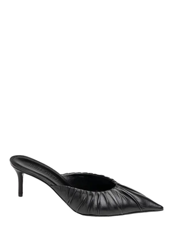 BRITT NETTA Anora Leather Mule - Black