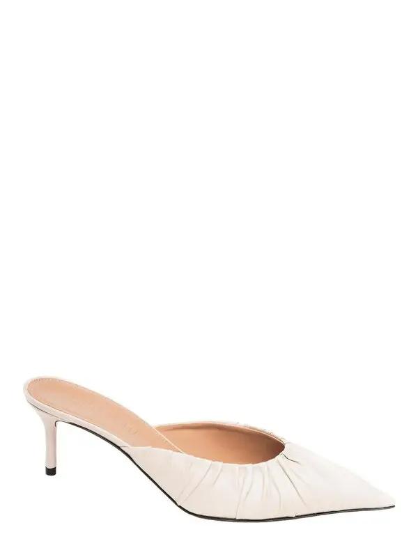 BRITT NETTA Anora Leather Mule - Ecru