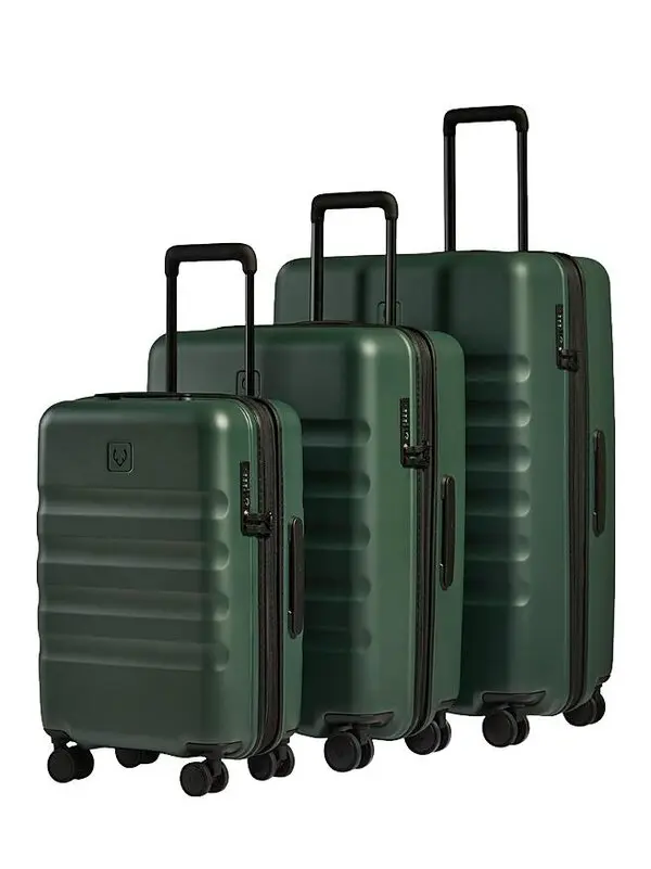ANTLER Icon Stripe Expandable 3-piece Luggage Set - Green