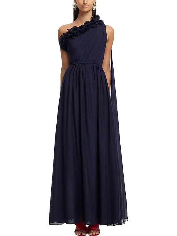 LEO LIN Jenni One-shoulder Maxi Dress - Indigo
