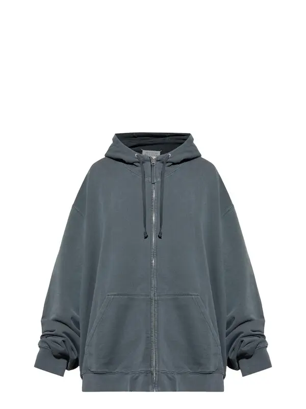 MAISON MARGIELA Zip-up Oversized Hoodie - Grey