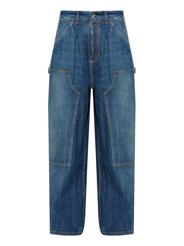 MAISON MARGIELA Vintage-effect Wide Leg Jeans - Blue