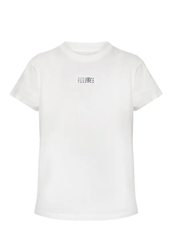 MAISON MARGIELA T-shirt With Logo Patch - White