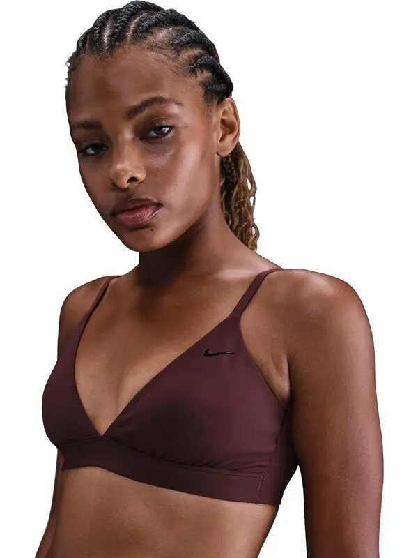 Nike Form Light-support Non-padded Triangle Sports Bra - Red