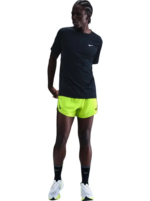 Nike Aeroswift Dri-fit Adv 4" Brief-lined Running Shorts - Yellow