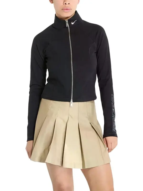 Nike Zip-front Long-sleeve Jacket - Black