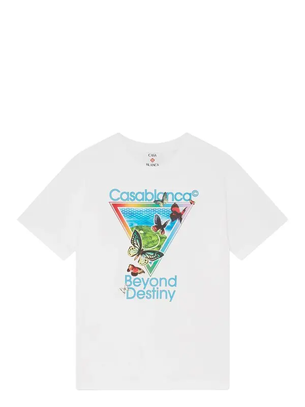 Casablanca Tennis Club Beyond Destiny Short Sleeve T-shirt - Multicolor
