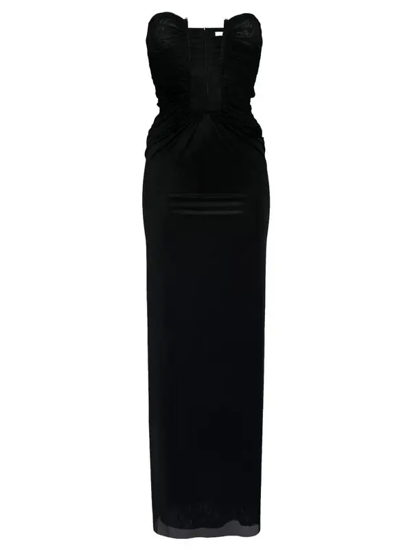 Christopher Esber Plunge Strapless Maxi Dress - Black