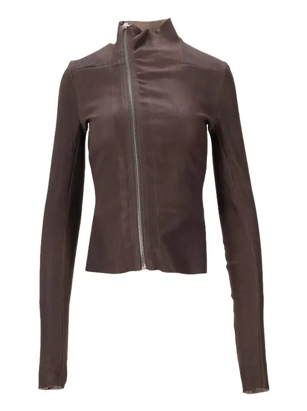 Rick Owens Gary Leather Jacket - Darkdust