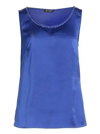 CAMILLA MILANO Satin Sleeveless Top - Blue