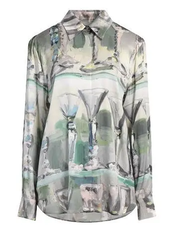 MSGM X Jan De Vliegher Printed Viscose Shirt - Green