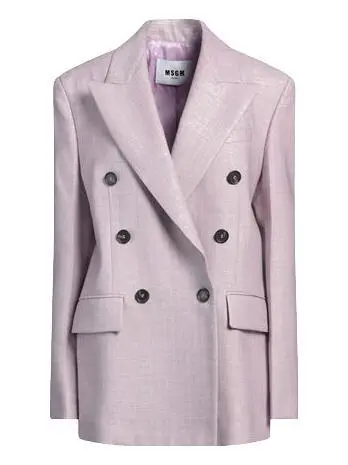 MSGM Double-breasted Blazer - Purple