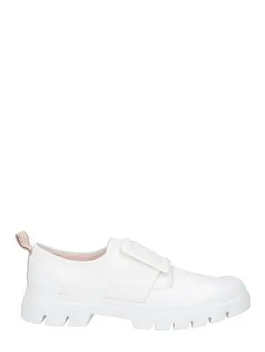 ROGER VIVIER Loafers In Leather And Techno Fabric - White