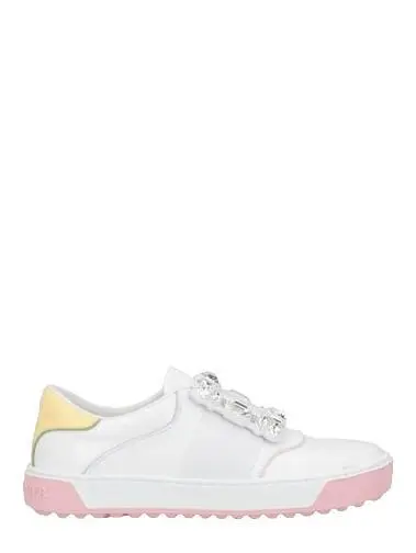 ROGER VIVIER Low-top Leather Sneakers - White