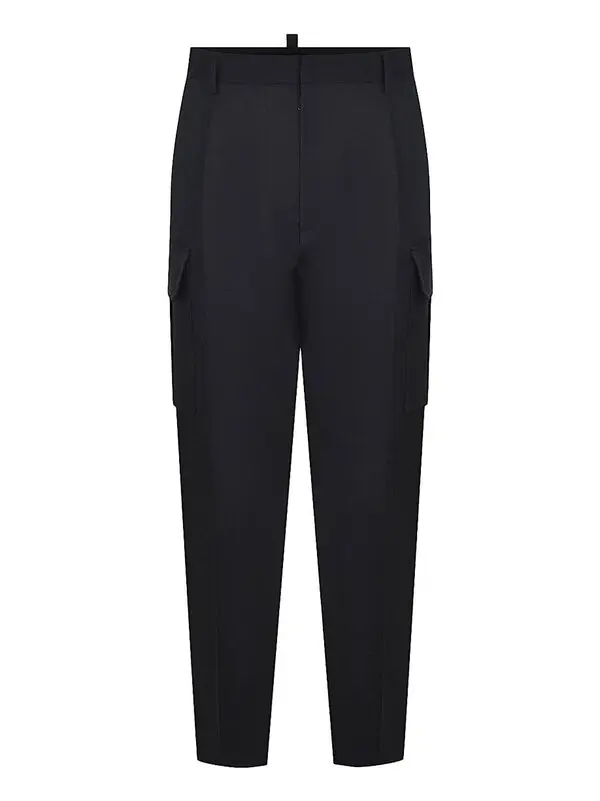 Dsquared2 Wool Trousers - Black